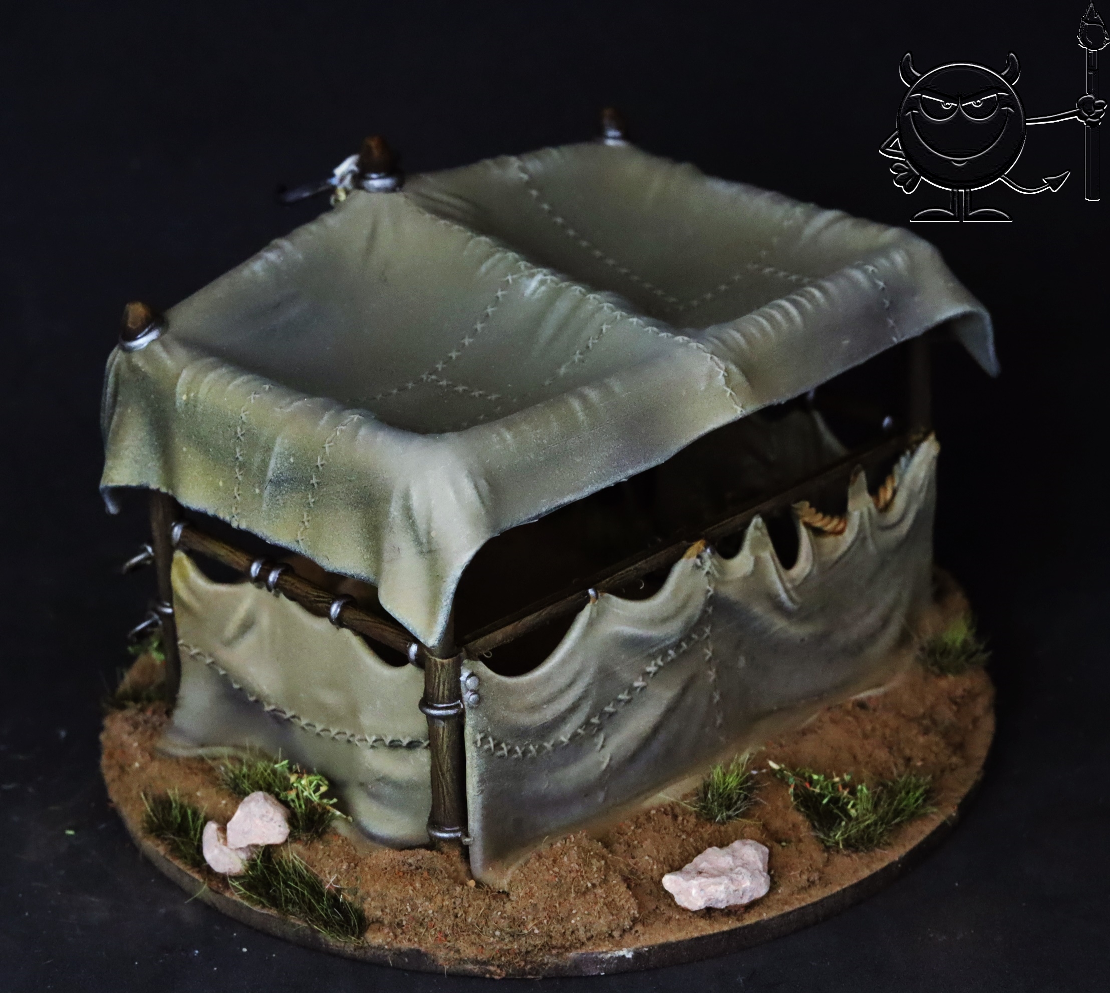 3D Printable Command Tent 01 by NovaMinis