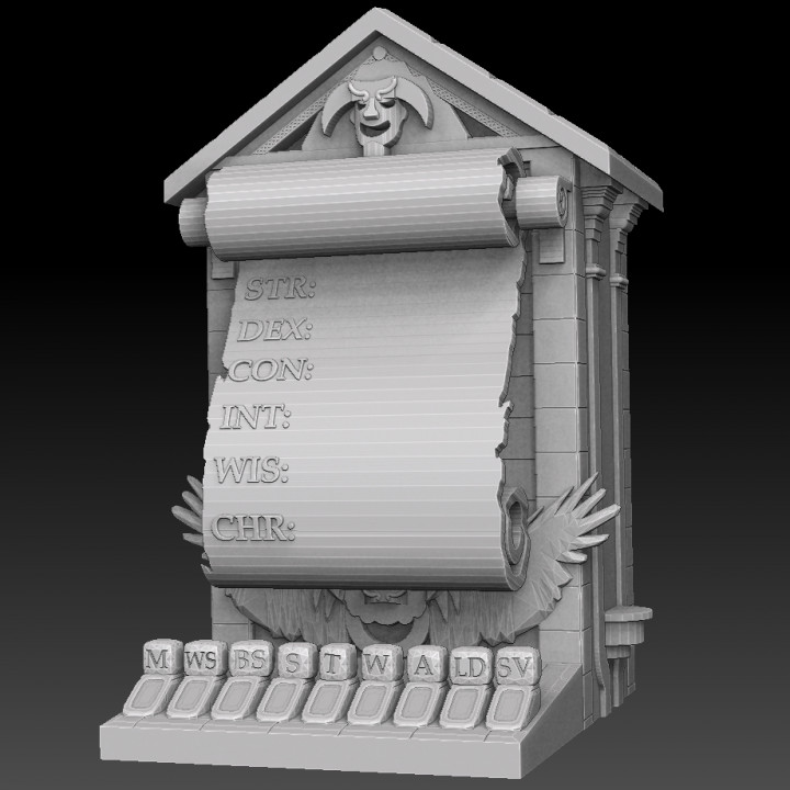 3D Printable Miniature Display Case by Sharedog Miniatures