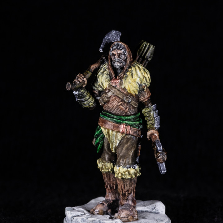 3D Print of Goliath male warrior character (supported) by tracyjenkins2