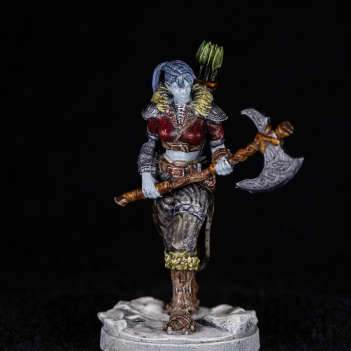 3D Print of Goliath female warrior character (supported) by tracyjenkins2