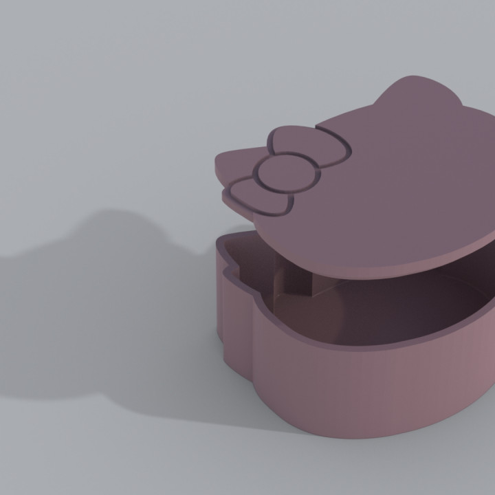 3D Printable Hello Kitty Pot by Finley Clarry