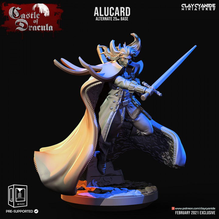 3D Printable Alucard by Clay Cyanide Miniatures