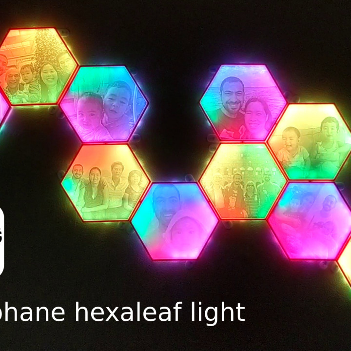 3D Printable Lithophane light panel 3D printed (Nanoleaf alternative ...