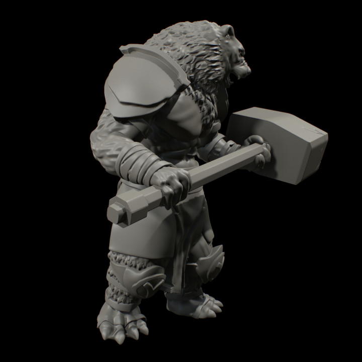 3D Printable Werebear 01 by Jeremy Smith