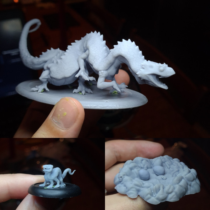 3D Printable Basilisk Nest Set by Warp Miniatures