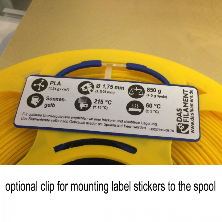 3D Printable Universal Spool - Twist and Lock by Frank