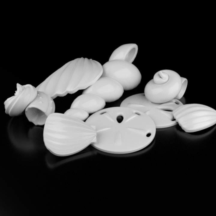 3D Printable Base Accessories Shell Pack by Mochi3DPrints