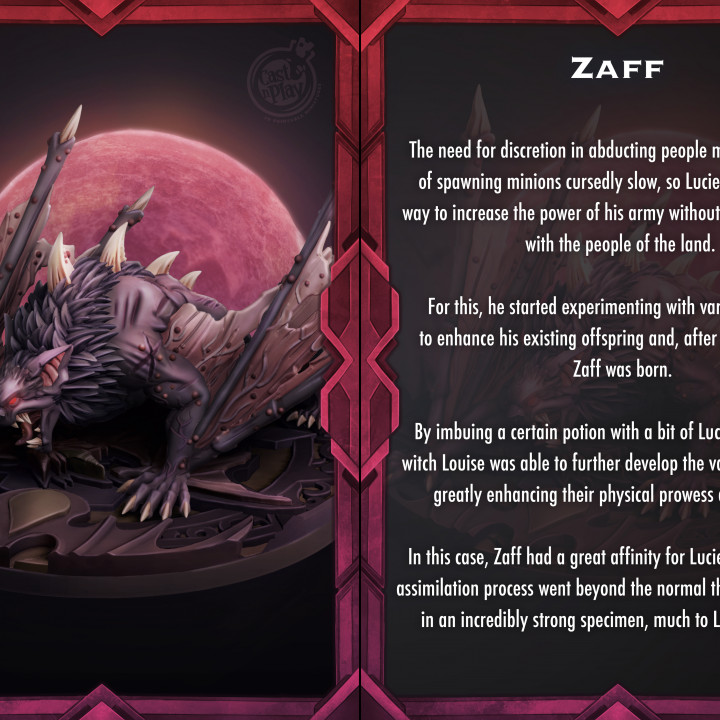 3D Printable Zaff (Pre-Supported) by Cast n Play