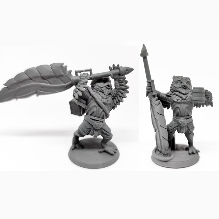 3D Printable Owl Fighter - Presupported by Naga Minis