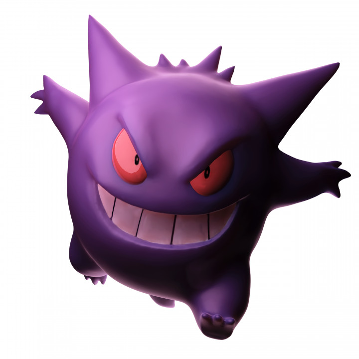3D Printable Gengar by Amilcare Tonnarelli