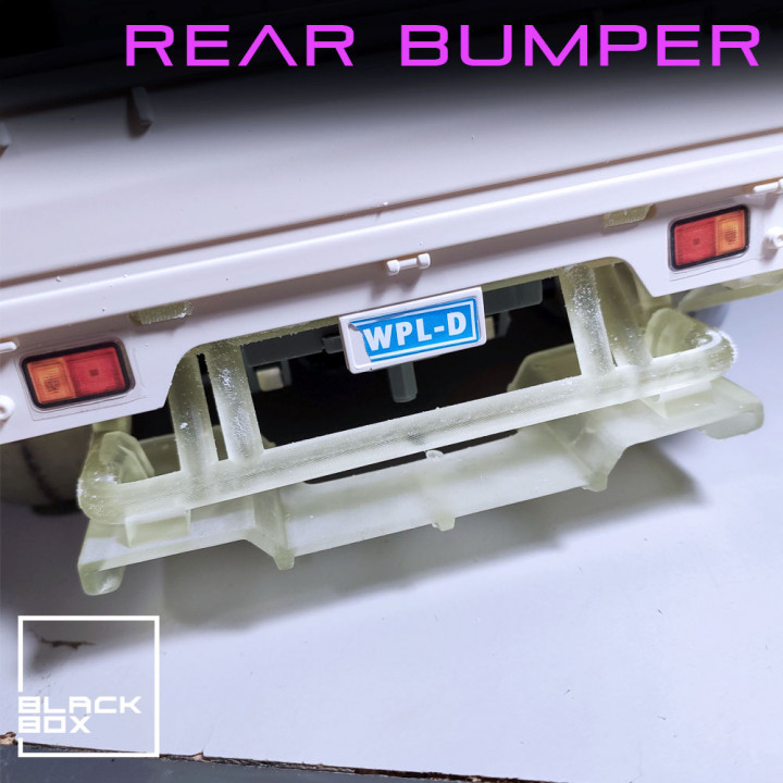 3D Printable WPL D12 RC Complete Bodykit Widebody and WING by black-box ...