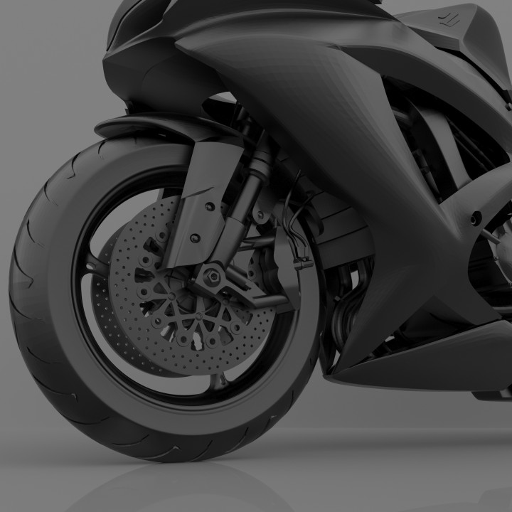 3D Printable Sport Bike 600 Ready to Print STL File by demis sarda