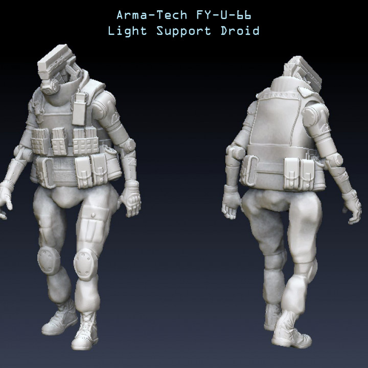 3D Printable Droid_Basic by FComin