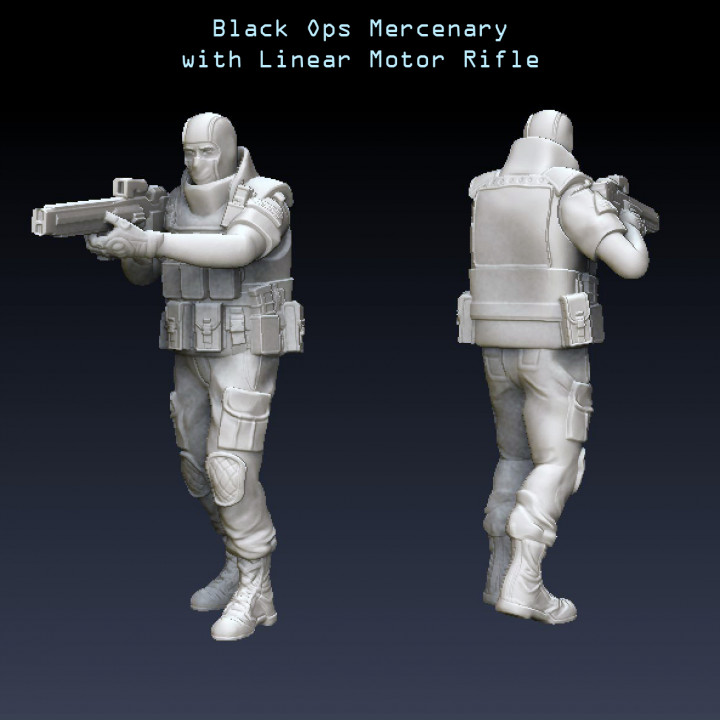 3D Printable Merc_Rifleman by FComin
