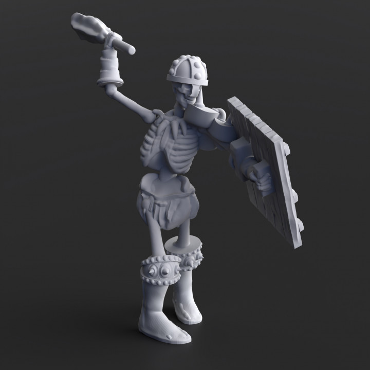 3D Printable Skeleton - Club C, Pre-Supported by ColossalMiniatures