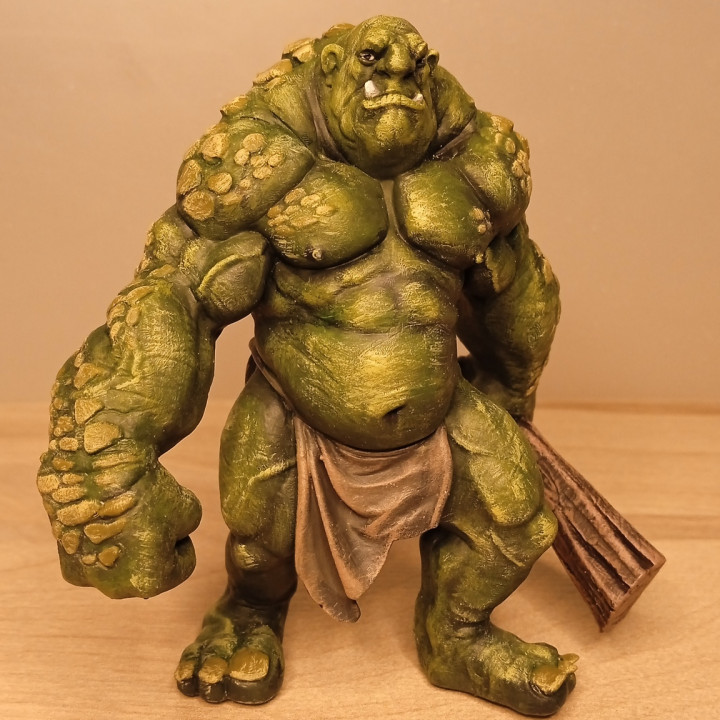 3D Print of Stone Troll (pre-supported) by ashencold