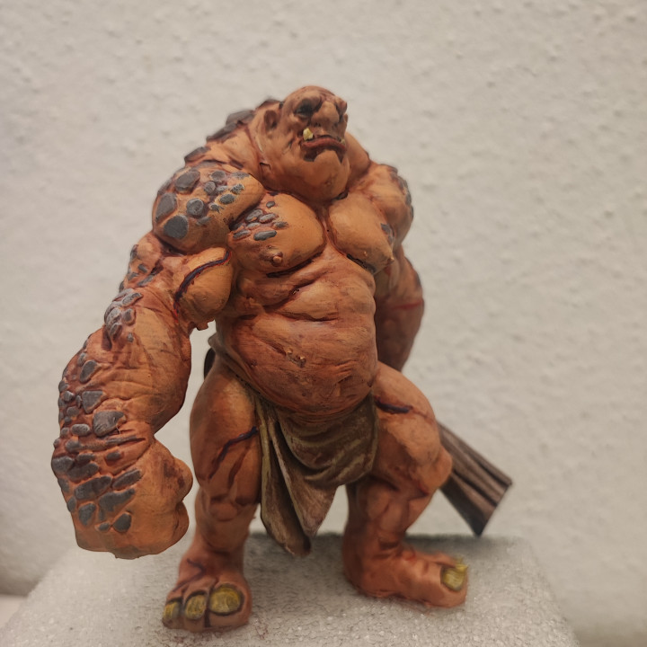3D Print of Stone Troll (pre-supported) by michaelsieber