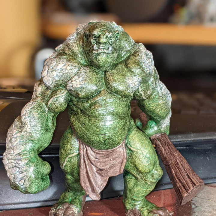 3D Print of Stone Troll (pre-supported) by jerrymurphy