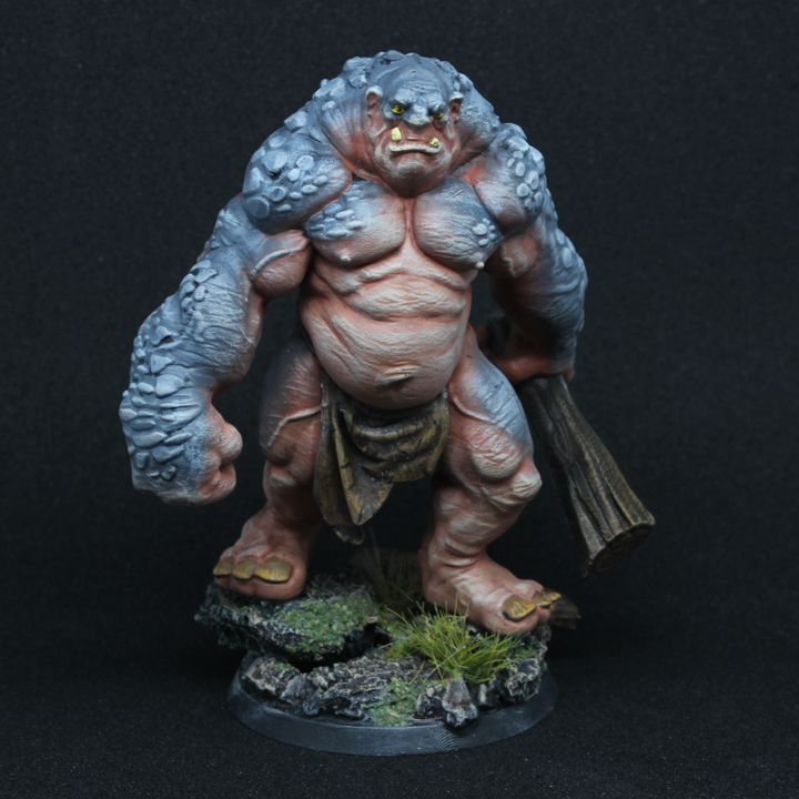 3D Print of Stone Troll (pre-supported) by Creainting