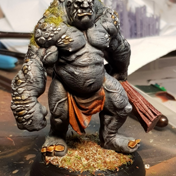 3D Print of Stone Troll (pre-supported) by Windkante
