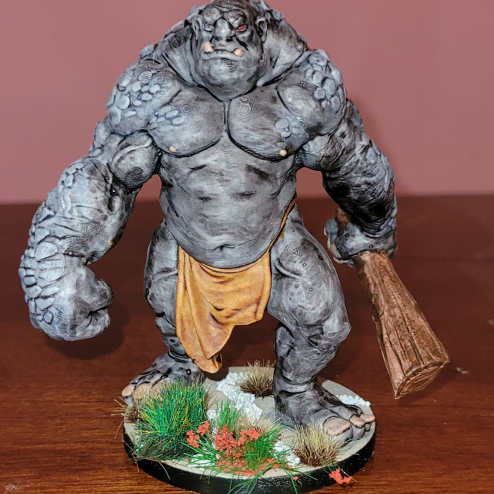 3D Print of Stone Troll (pre-supported) by jamesdaniels