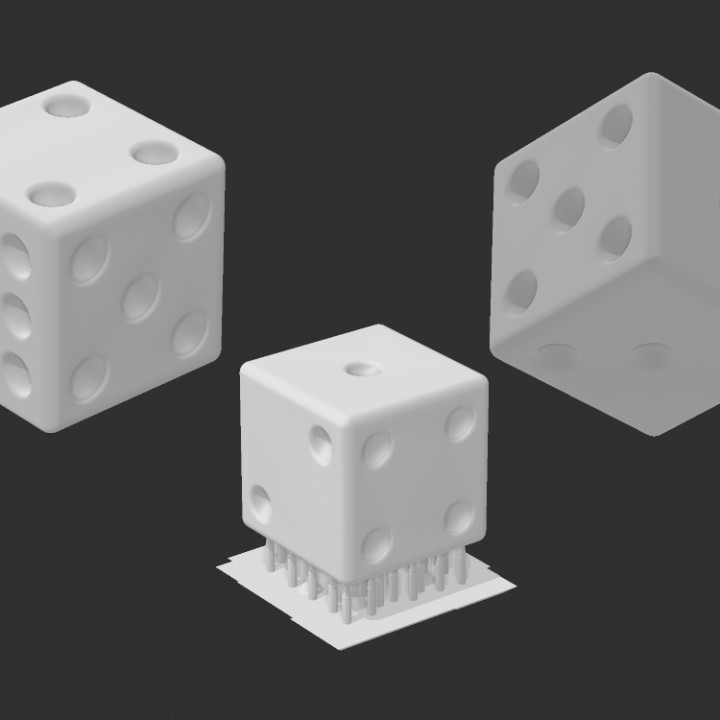 3D Printable Normal D6 - Die by Anton von Leski
