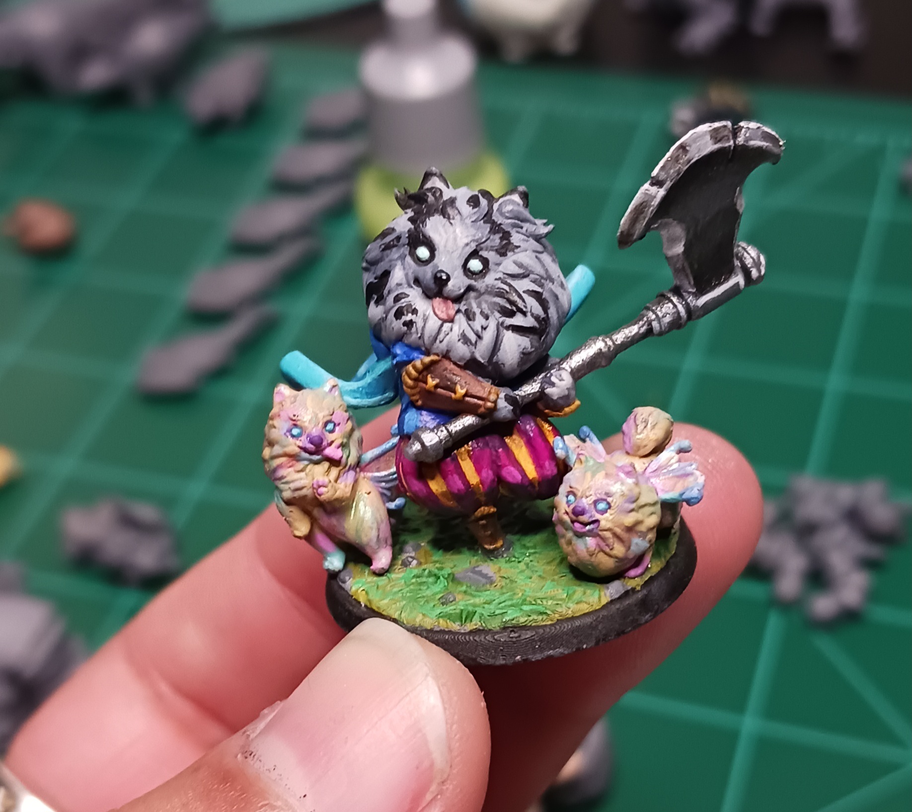 3D Printable Beau The Pomeranian Swarm Ranger by Twin Goddess Miniatures