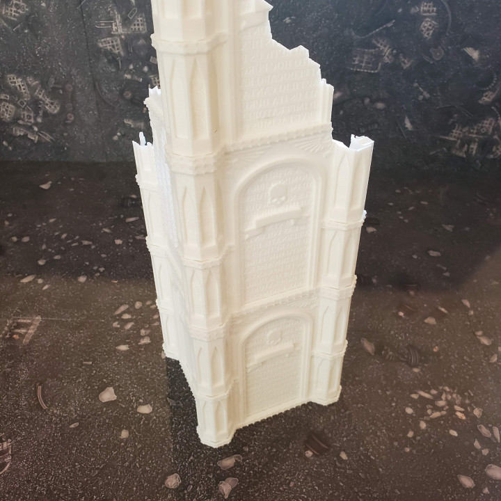3D Printable Wargaming Imperial Tower With Windows by Mr Squid