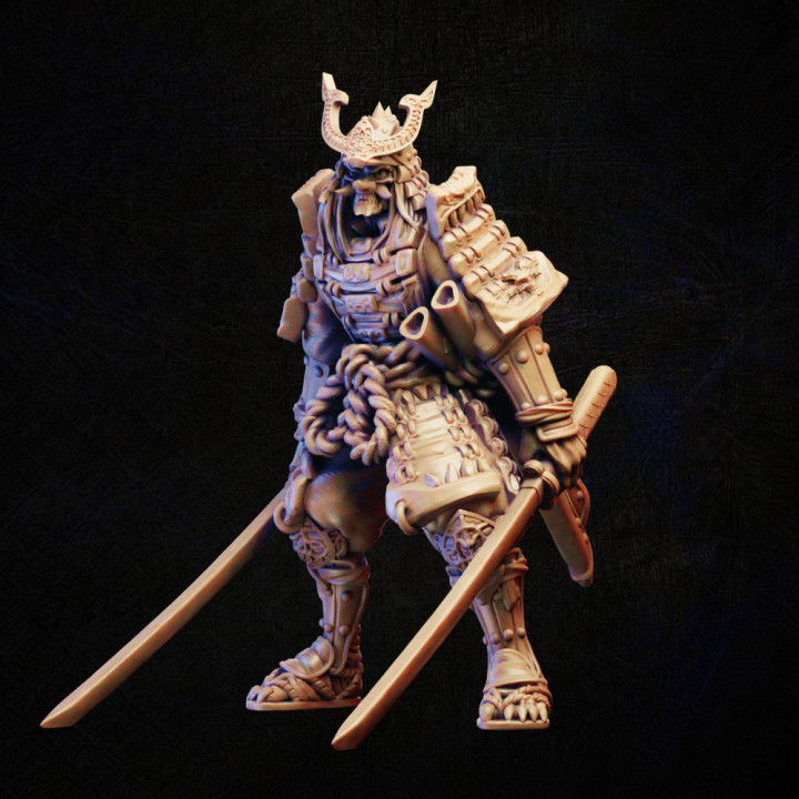 3D Printable Samurai dual swords by Stanislav Kuznetsov