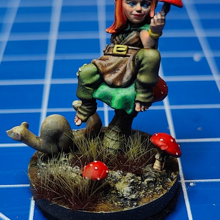 3D Print of Female Halfling Druid - Tabletop Miniature - DnD by jan ...