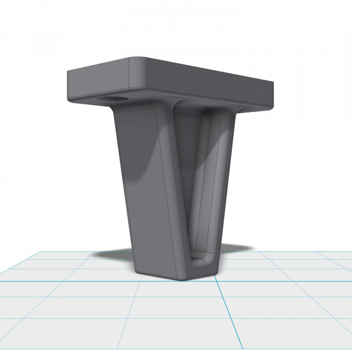 3D Printable Monitor shelf support by Ruud