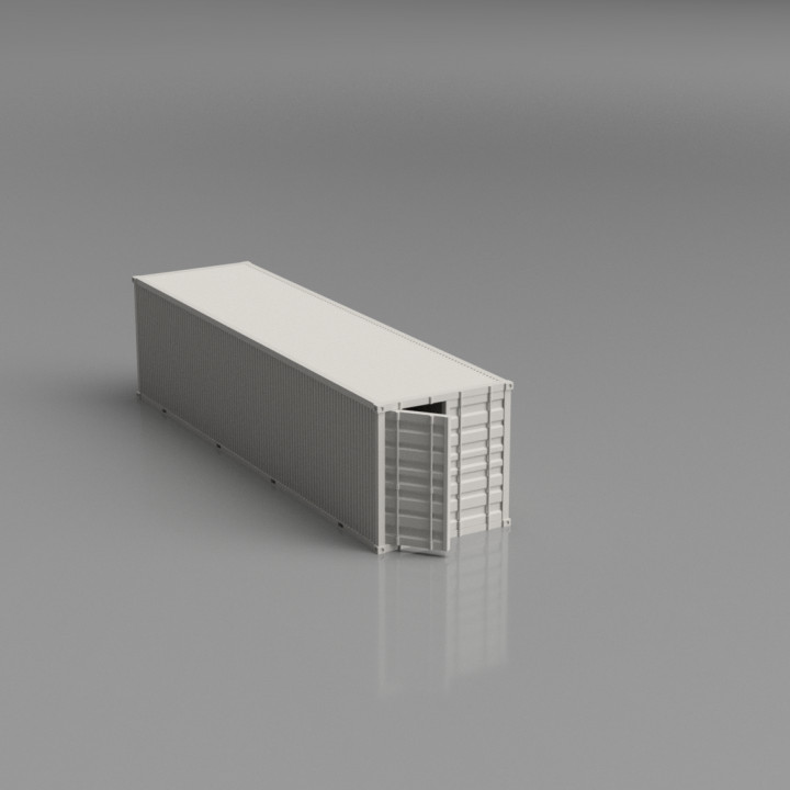 3D Printable Cargo Container for tabletop by Fr3D @ The3DPrinting