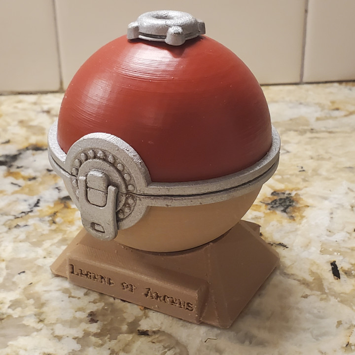 3D Printable Legend of Arceus Pokeball by Spark3D