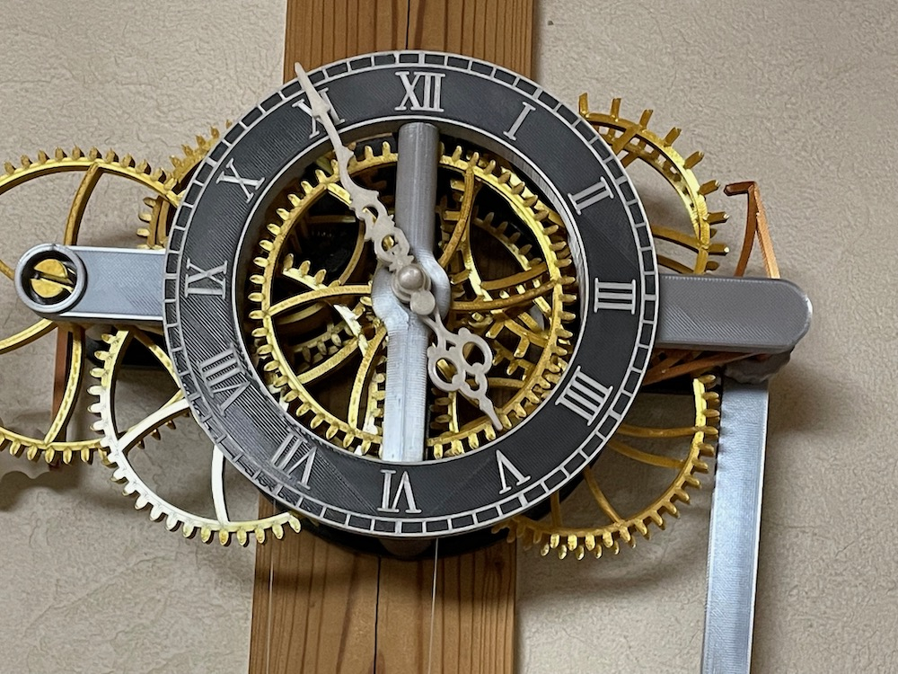 3D Printable Large Easy Build Clock by Steve Peterson