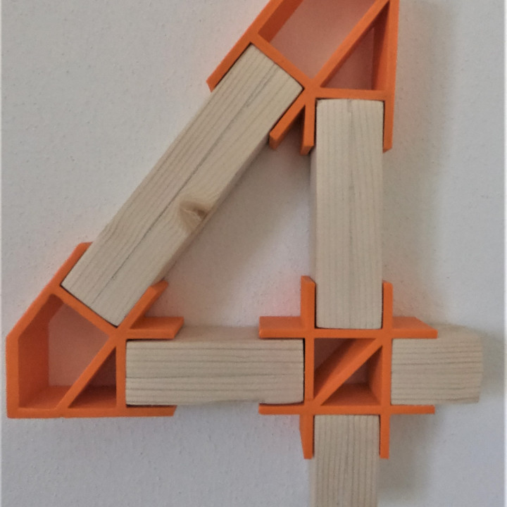 3D Printable Number 0 1 2 3 4 with different designs by PM