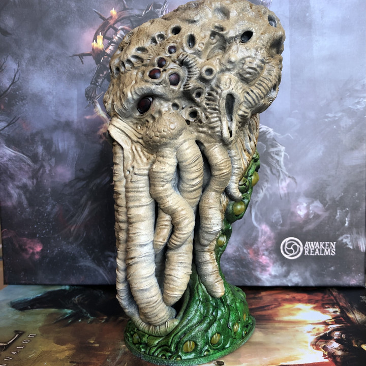 3D Print of Cthulhu Head (Pre-Supported) by SebKeihilin