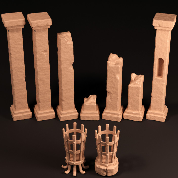 3D Printable Crypt/Dungeon Objects and Props by Making Tlon
