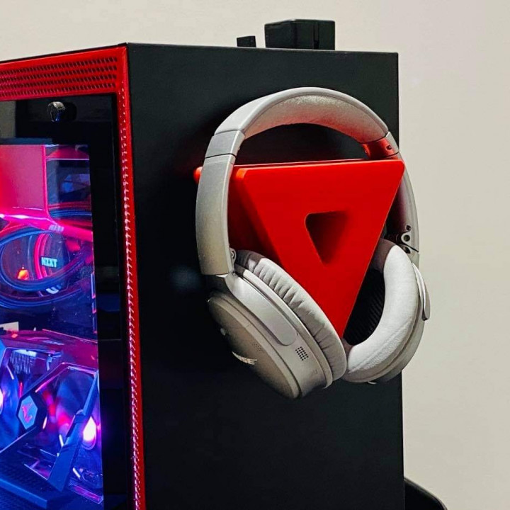 3D Printable Magnetic Headset Mount & Cable Management by Lazy Bear