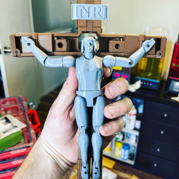 3D Print of Jesus Mecha Christ by 3rdaxisprinting