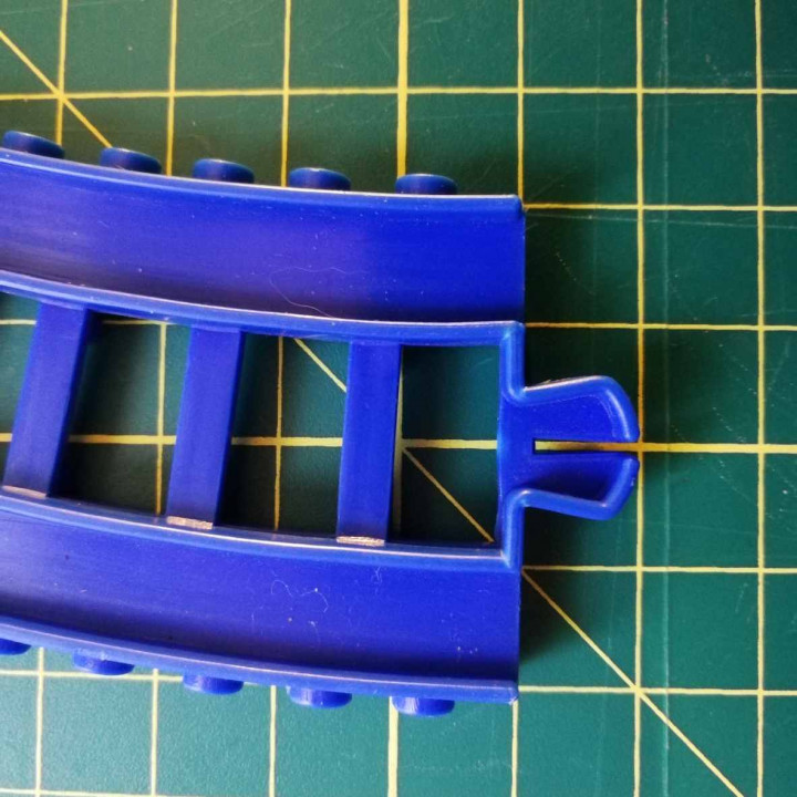 3D Printable Straight and curved train tracks for ECHO kids toy train ...