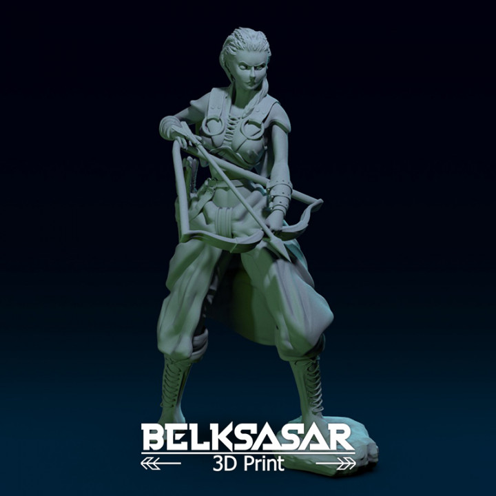 3D Printable Fantasy Female Hunter by Belksasar