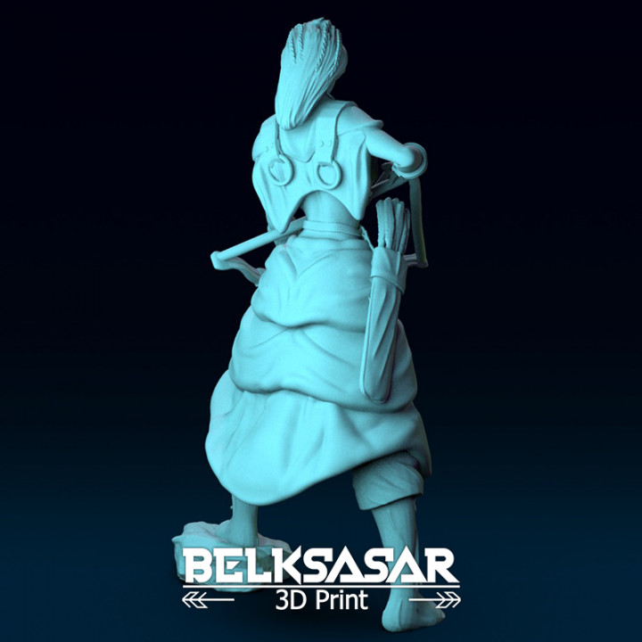 3D Printable Fantasy Female Hunter by Belksasar