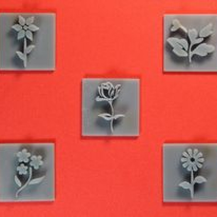 3D Printable Floral Clay Embosser by Blana Factory