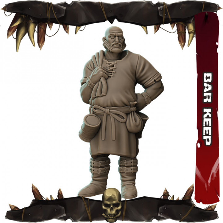 3D Printable Bar Keep by RocketPigGames