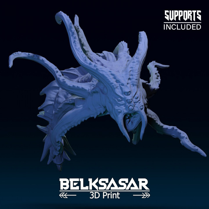 3D Printable Aboleth in Dynamic Pose by Belksasar