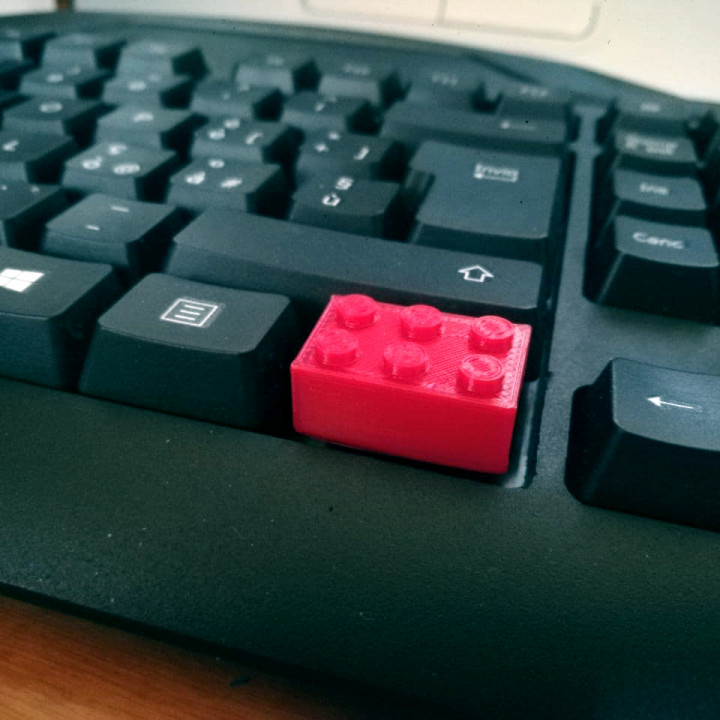 3D Printable Construction Brick Membrane Keycap 2x3 Version by Adriano ...