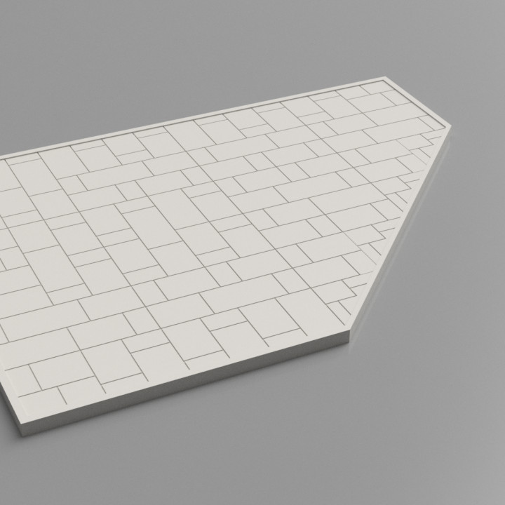 3D Printable Tile Set - Bases - Slabs by Fr3D @ The3DPrinting