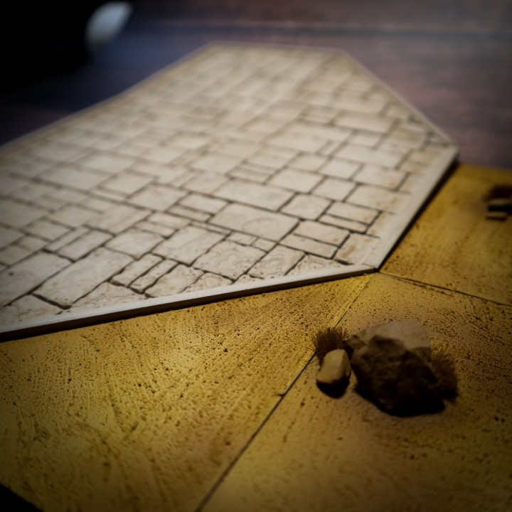 3D Printable Tile Set - Bases - Flat by Fr3D @ The3DPrinting