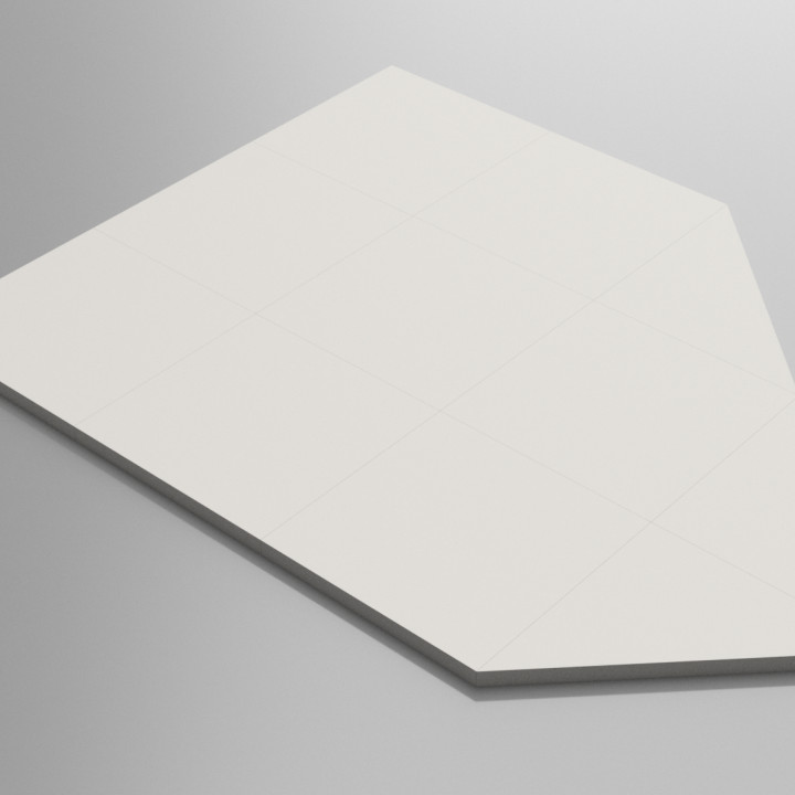 3D Printable Tile Set - Bases - Flat by Fr3D @ The3DPrinting