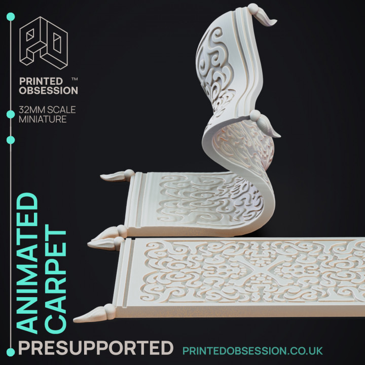 3D Printable Animated Carpet - Construct - PRESUPPPORTED - D&D 32mm by ...